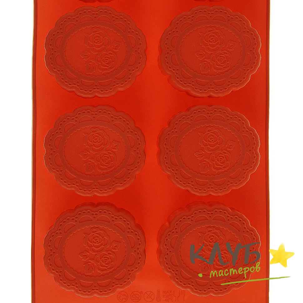 Вафельная салфетка лист 8 ячеек, форма силиконовая купить в интернет ...